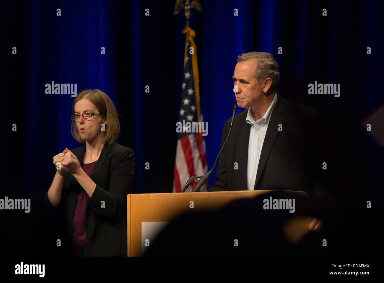 At the Election Night Party for the Democratic Party of Oregon, Senator ...