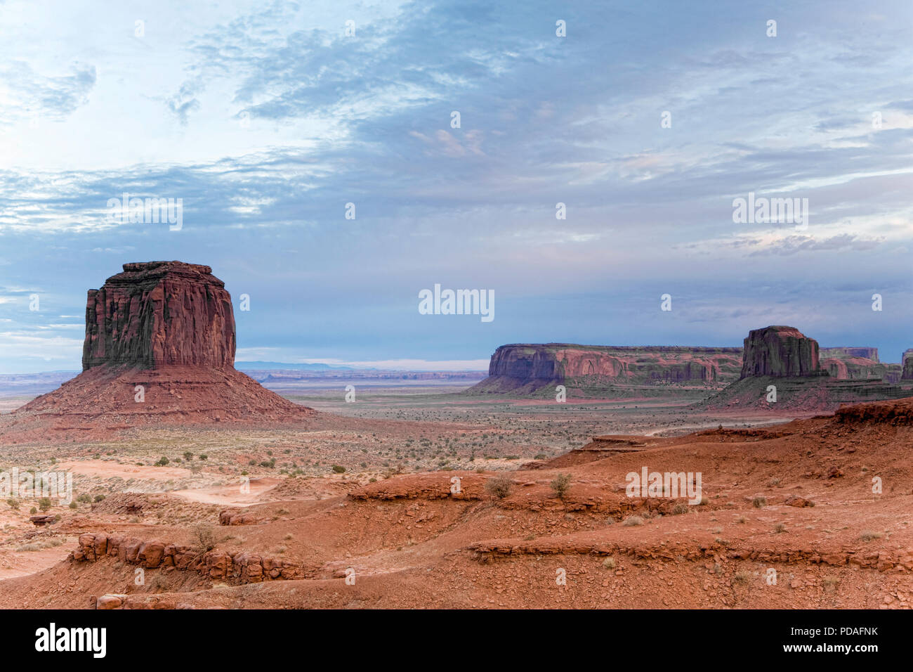 The Monument Valley, Arizona and Utah, a western scene Stock Photo - Alamy