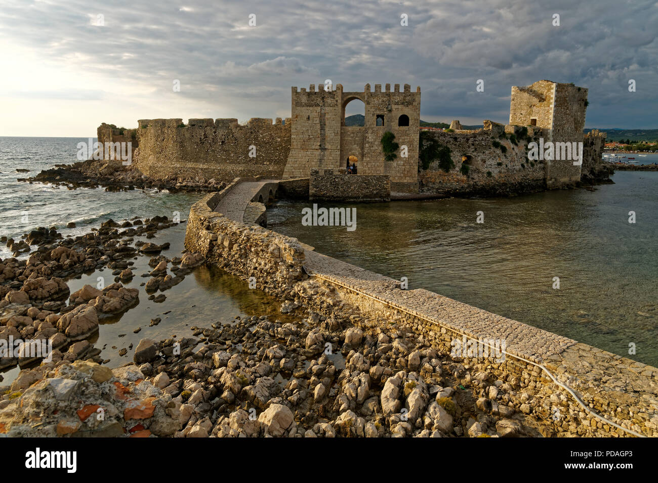 Sea tower methoni castle hi-res stock photography and images - Alamy