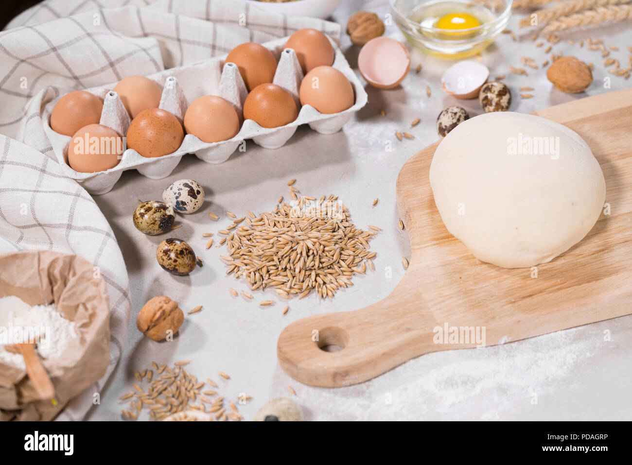 Natural ingredients for baking Stock Photo - Alamy