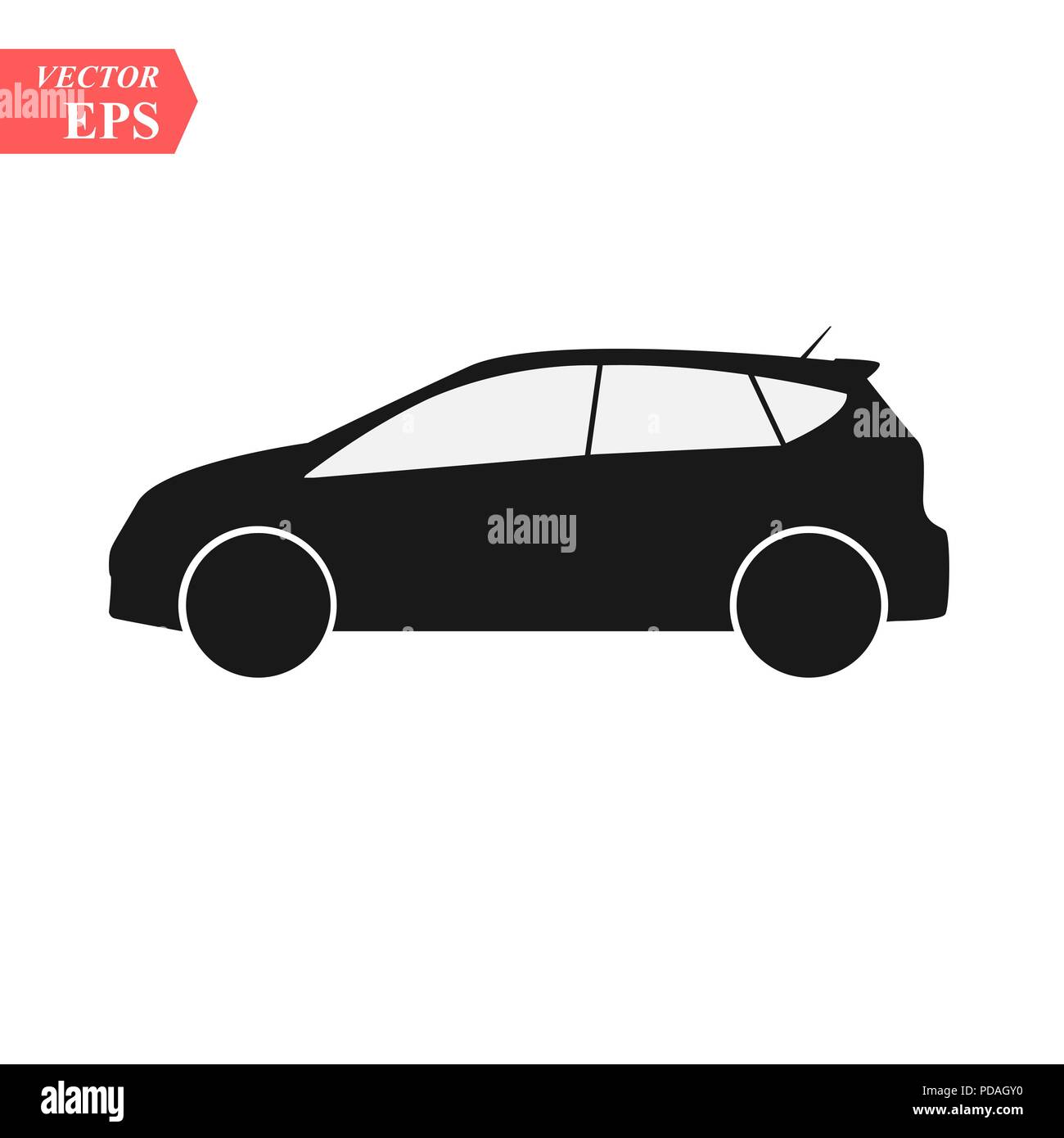 Car vector icon. Isolated simple front car logo illustration. Sign ...