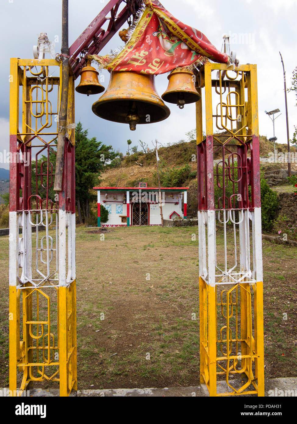 Indian village temple hi-res stock photography and images - Alamy