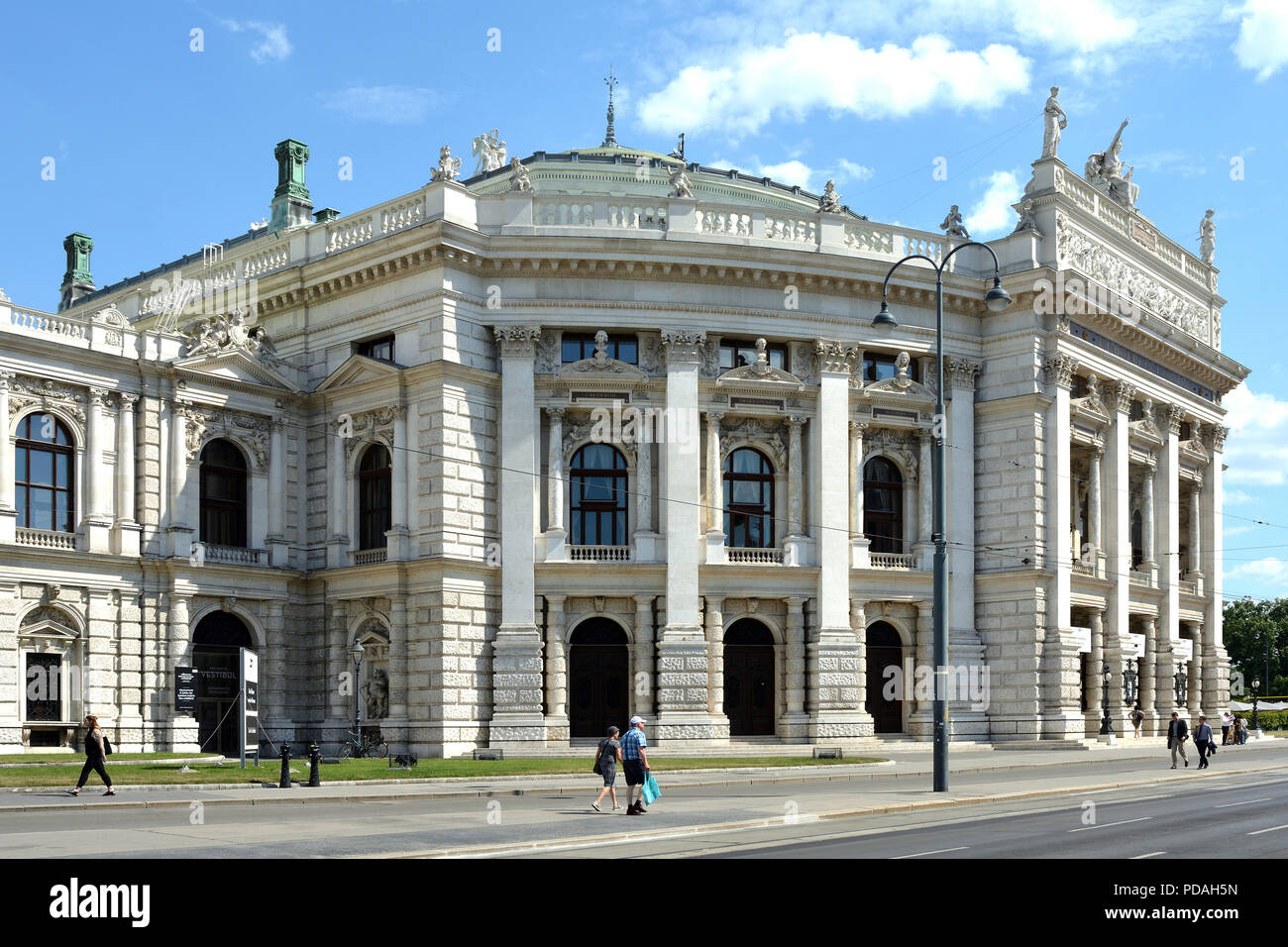The Burgtheater at the Ringstrasse in Vienna with main entrance is the ...