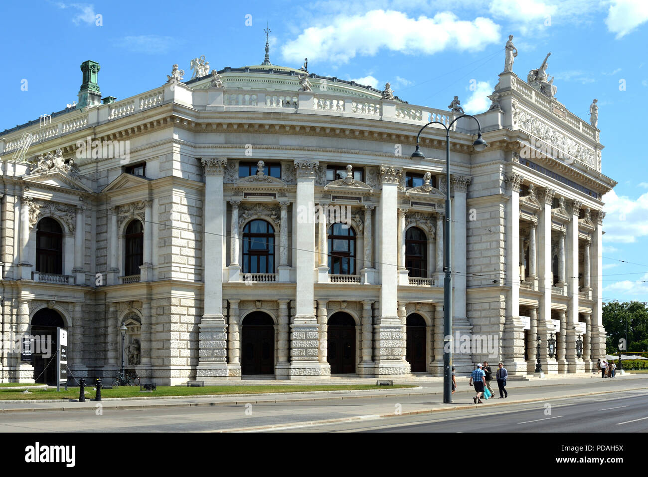 The Burgtheater at the Ringstrasse in Vienna with main entrance is the ...