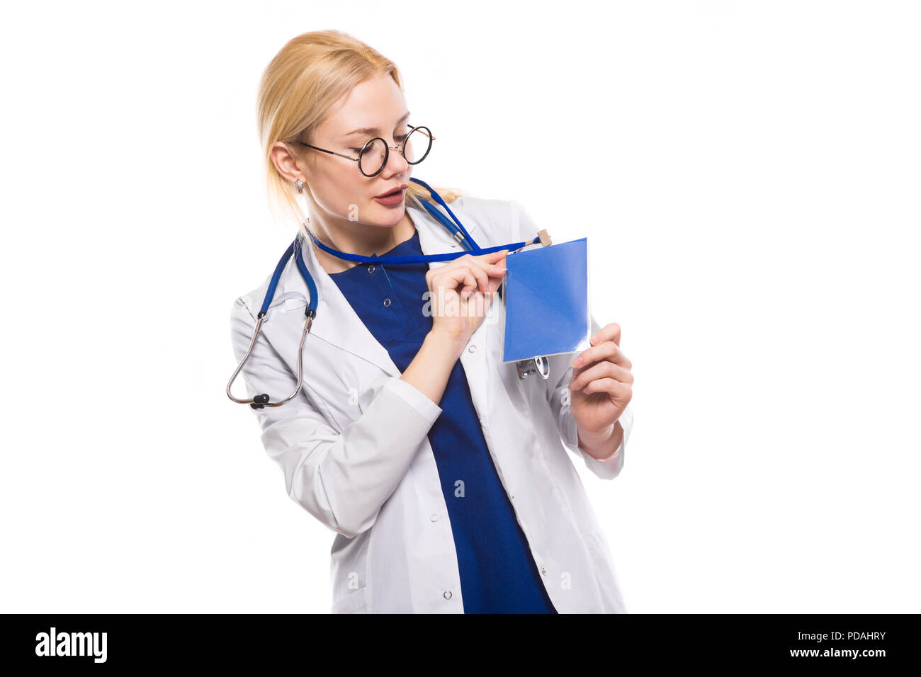 Doctor white coat lecture hi-res stock photography and images - Alamy