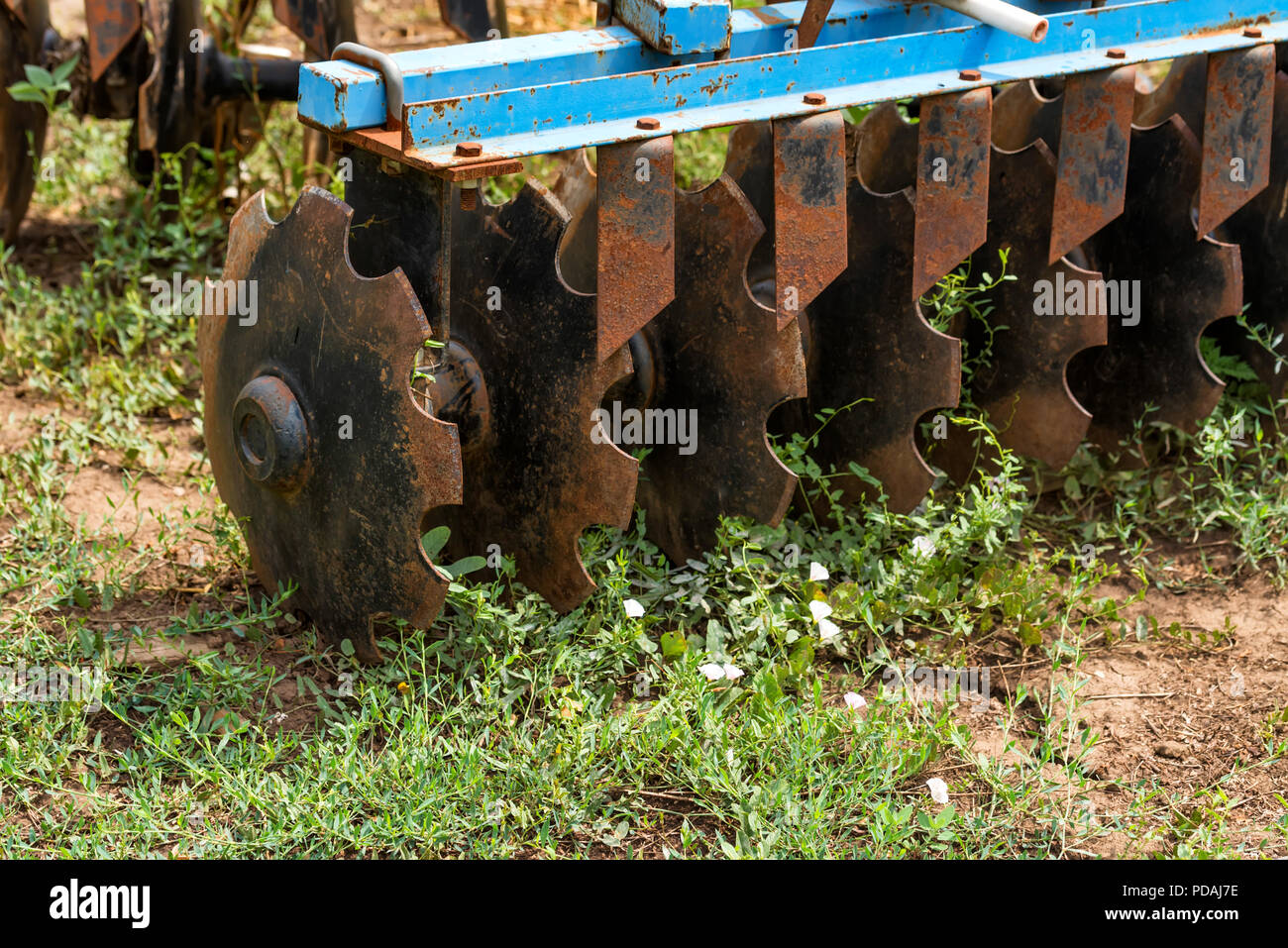 Disc harrow and old harrow hi-res stock photography and images - Alamy