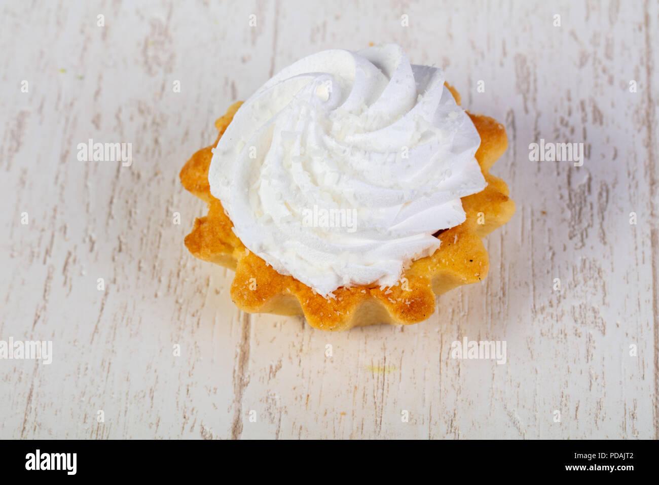 Sweet tasty cake with cream Stock Photo - Alamy