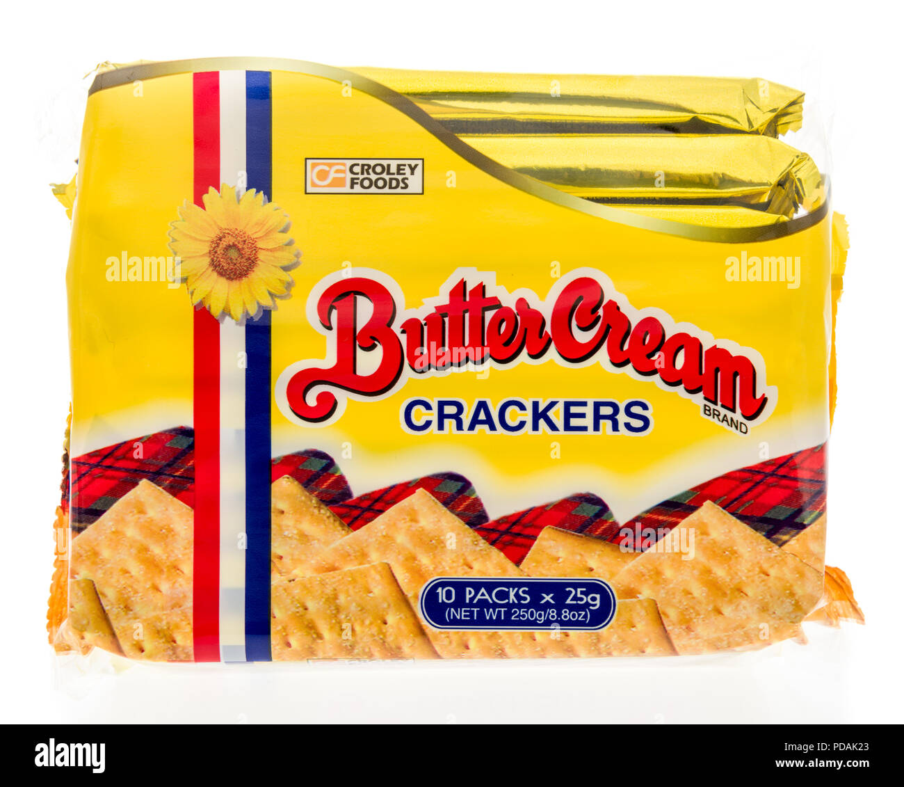 Winneconne, WI - 2 August 2018: A package of Butter Cream crackers sold ...