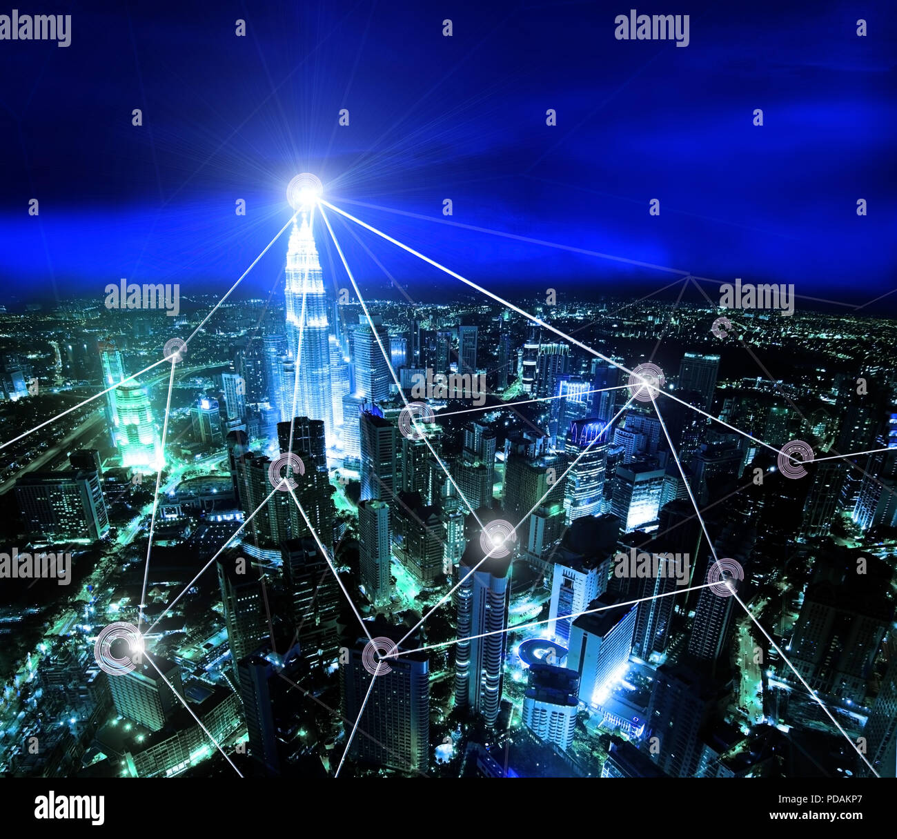 Smart city. Internet technology background Stock Photo - Alamy