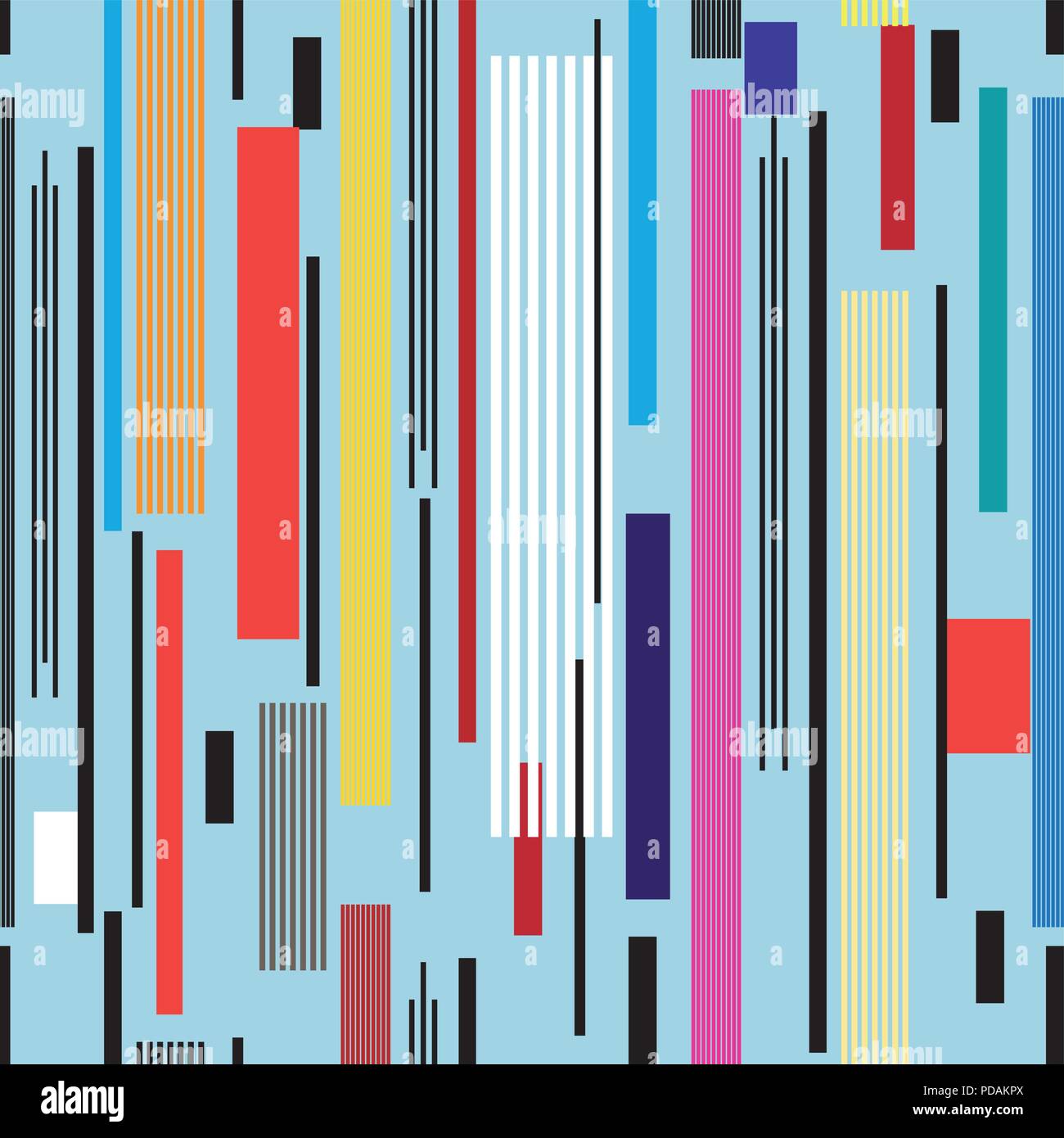 Colorful graphic pattern of various stripes Stock Vector Image & Art ...