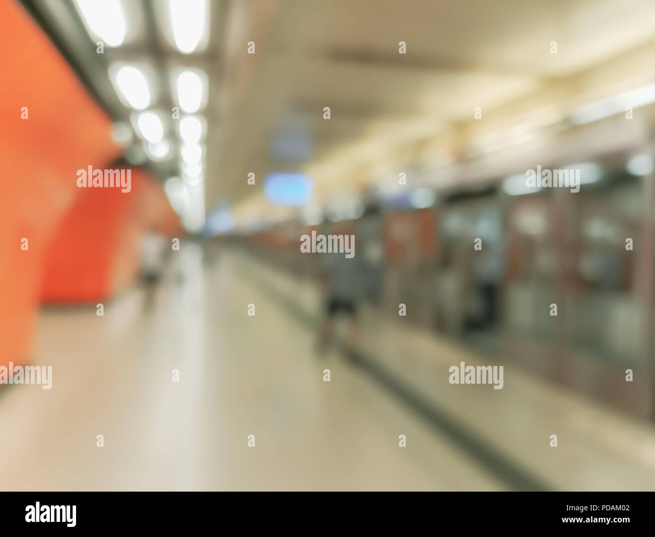 Blur image of people on the subway, hong kong Stock Photo - Alamy