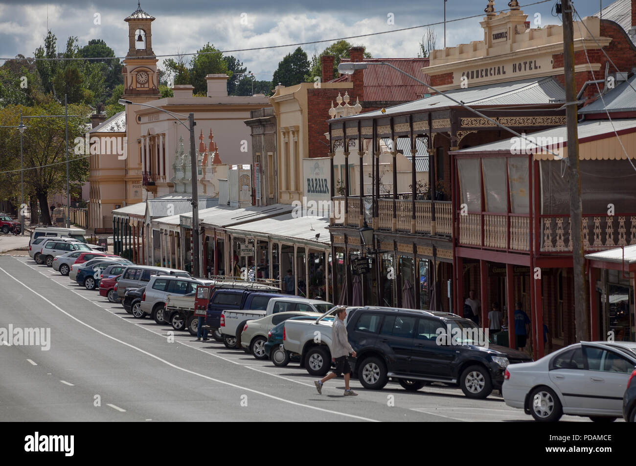 View of Beechworth main street, Australia Stock Photo - Alamy