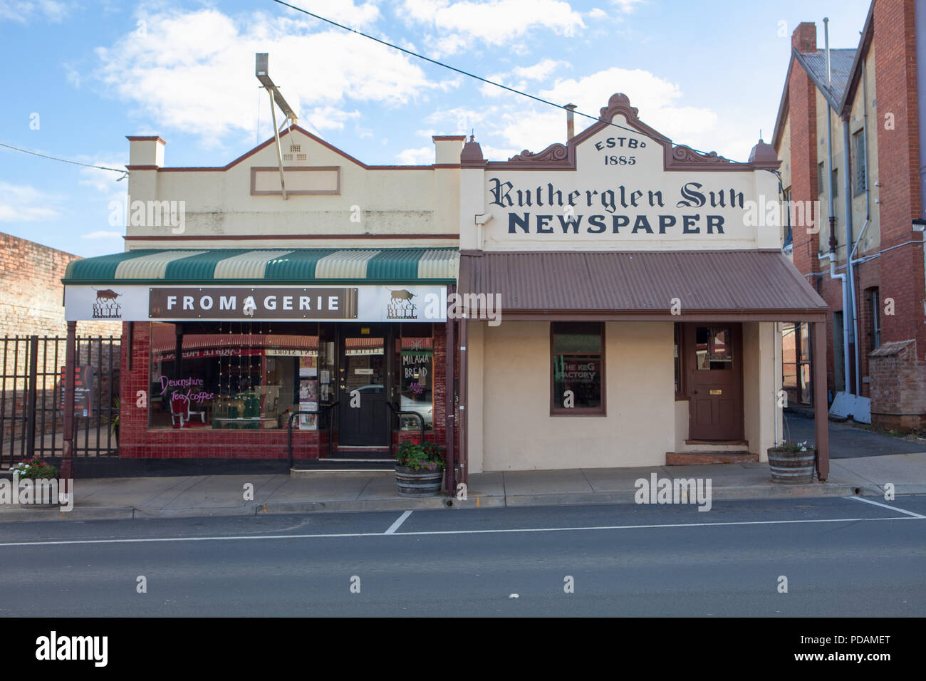 Historic buildings in Rutherglen, Australia Stock Photo - Alamy