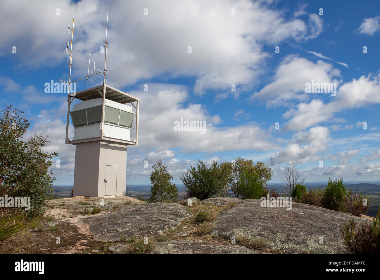 Fire observation tower at Mount Pilot Park near Beechworth, Victoria ...