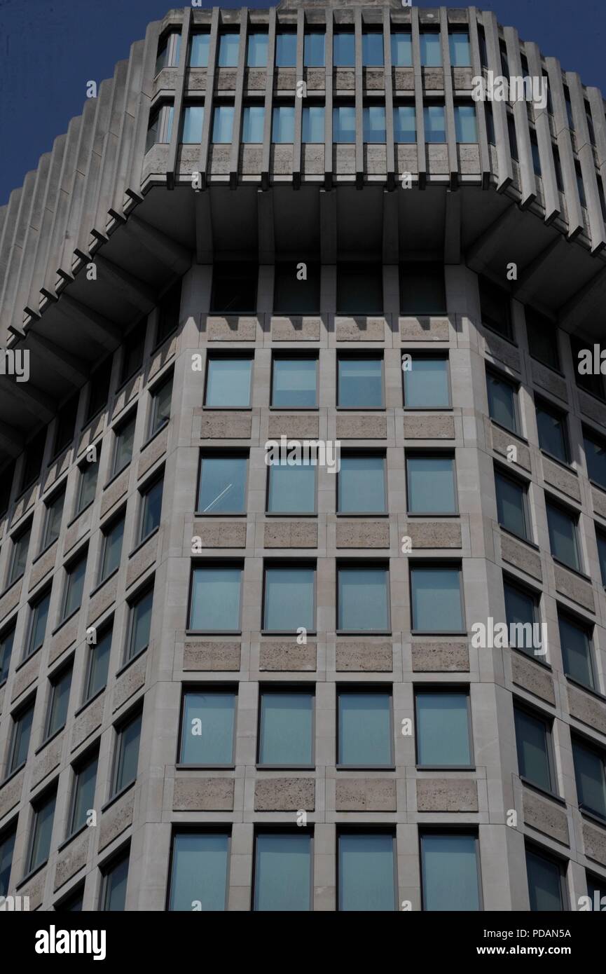 Close up office buildings in London Stock Photo - Alamy