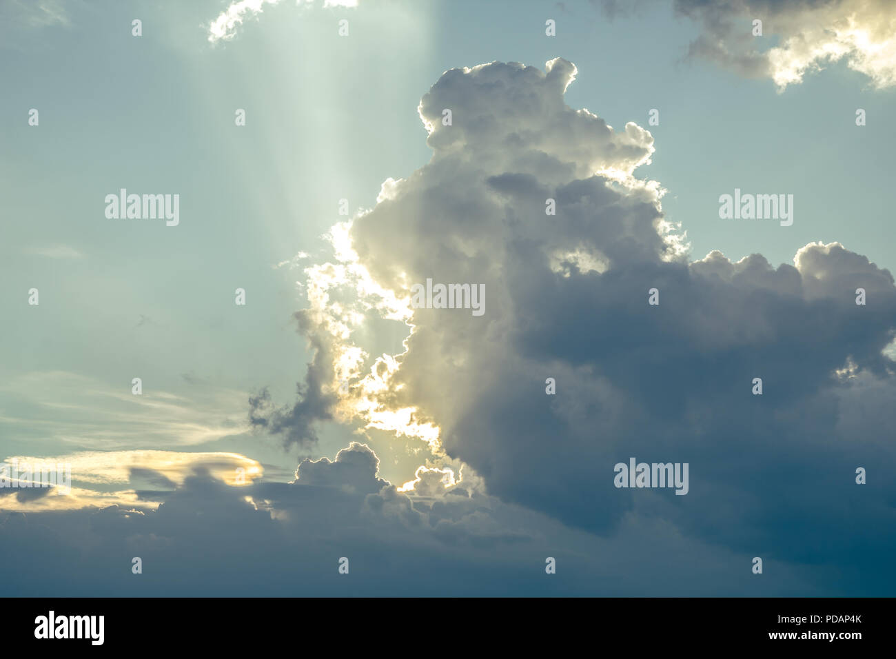 Sunset cloud ray light on hi-res stock photography and images - Alamy