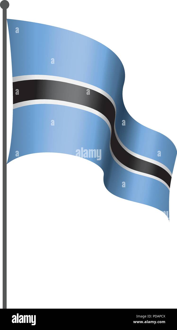 Botswana flag, vector illustration on a white background Stock Vector Image & Art - Alamy