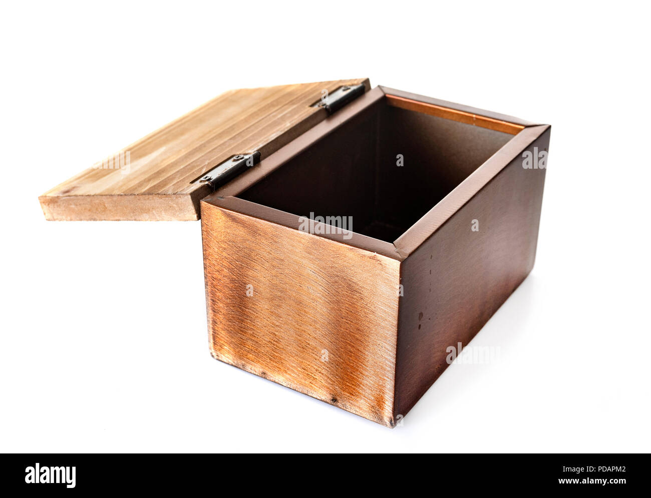 wood box in front of white background Stock Photo - Alamy