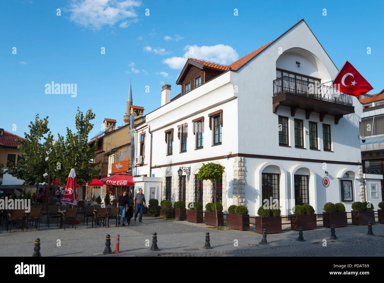 Turkish consulate, Prizen, Republic of Kosovo, Balkan Peninsula Stock ...