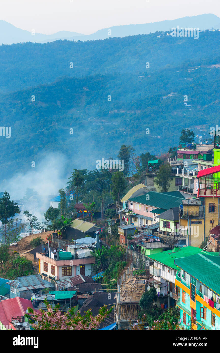 View over Kohima city, Nagaland, India Stock Photo - Alamy