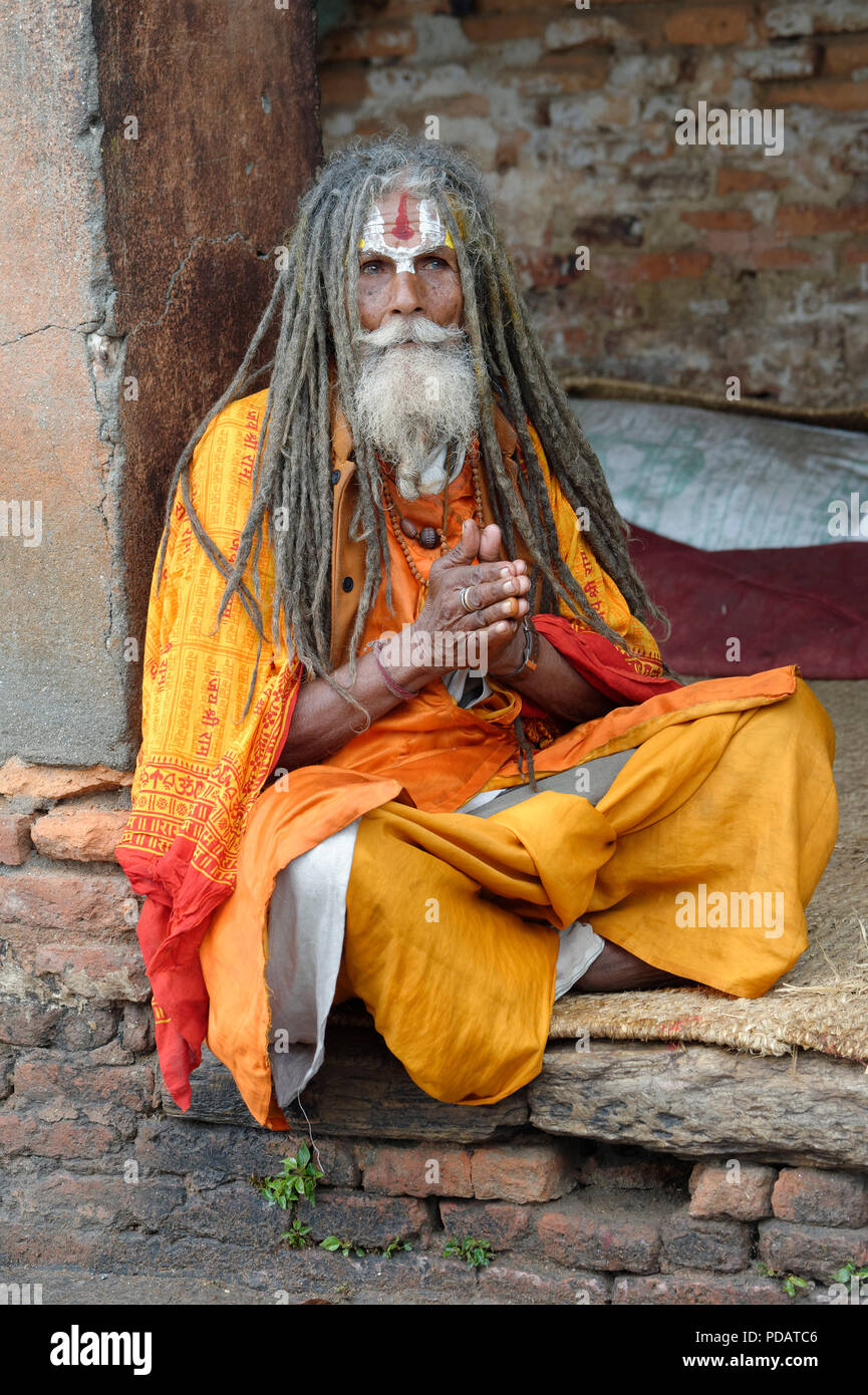 Hinduist Sadhu, Holy Man, Pashupatinath Temple, Kathmandu, Nepal Stock ...