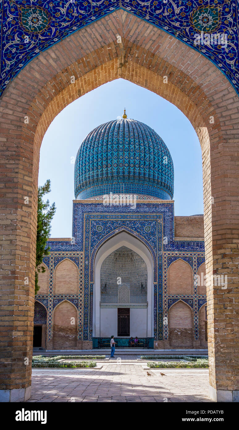 Gur-e Amir mausoleum of Timur - Samarkand, Uzbekistan Stock Photo - Alamy