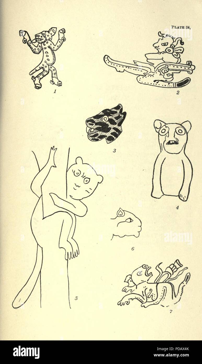 Animal figures in the Maya codices (Plate 34 Stock Photo - Alamy