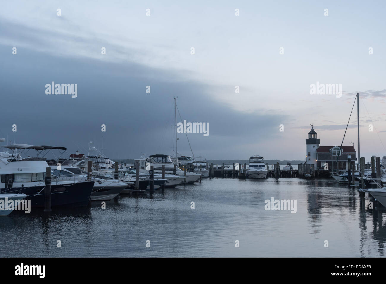 Saybrook Point at sunrise, Connecticut Stock Photo - Alamy