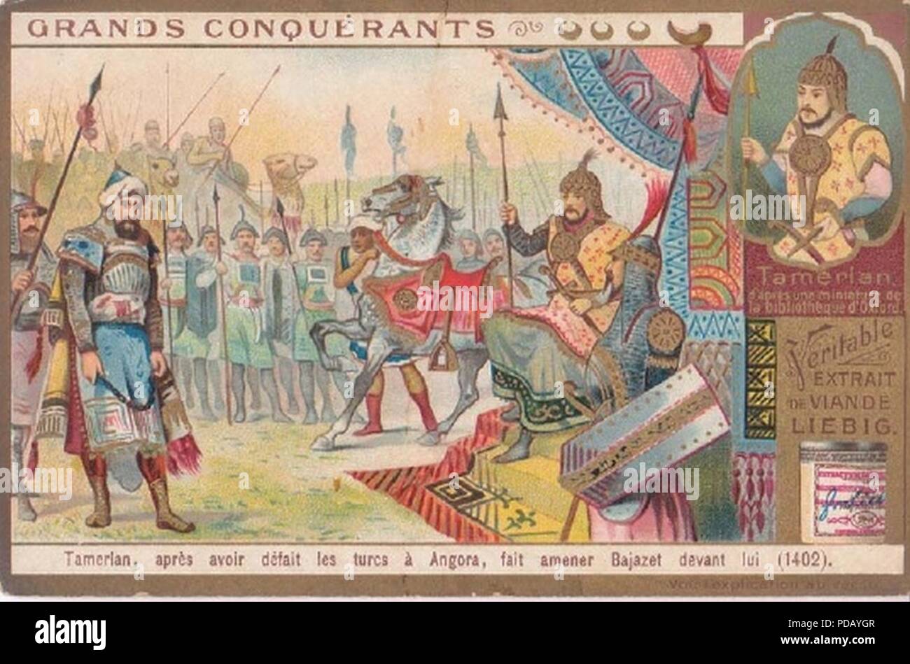 Ankara savaşı Bayezid ve Timur Stock Photo - Alamy