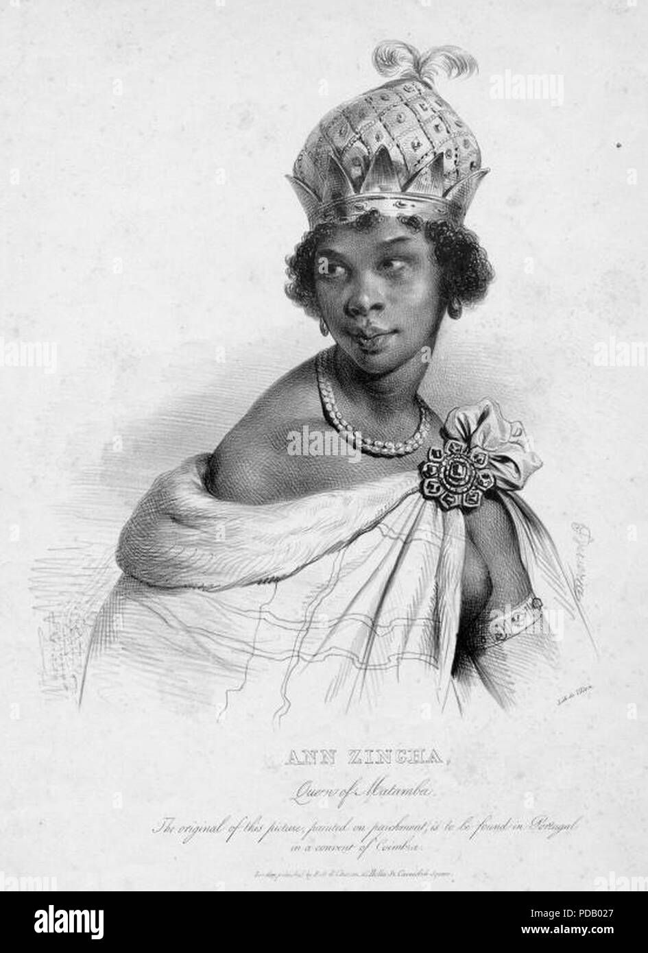 Ann Zingha, queen of Matamba Stock Photo - Alamy