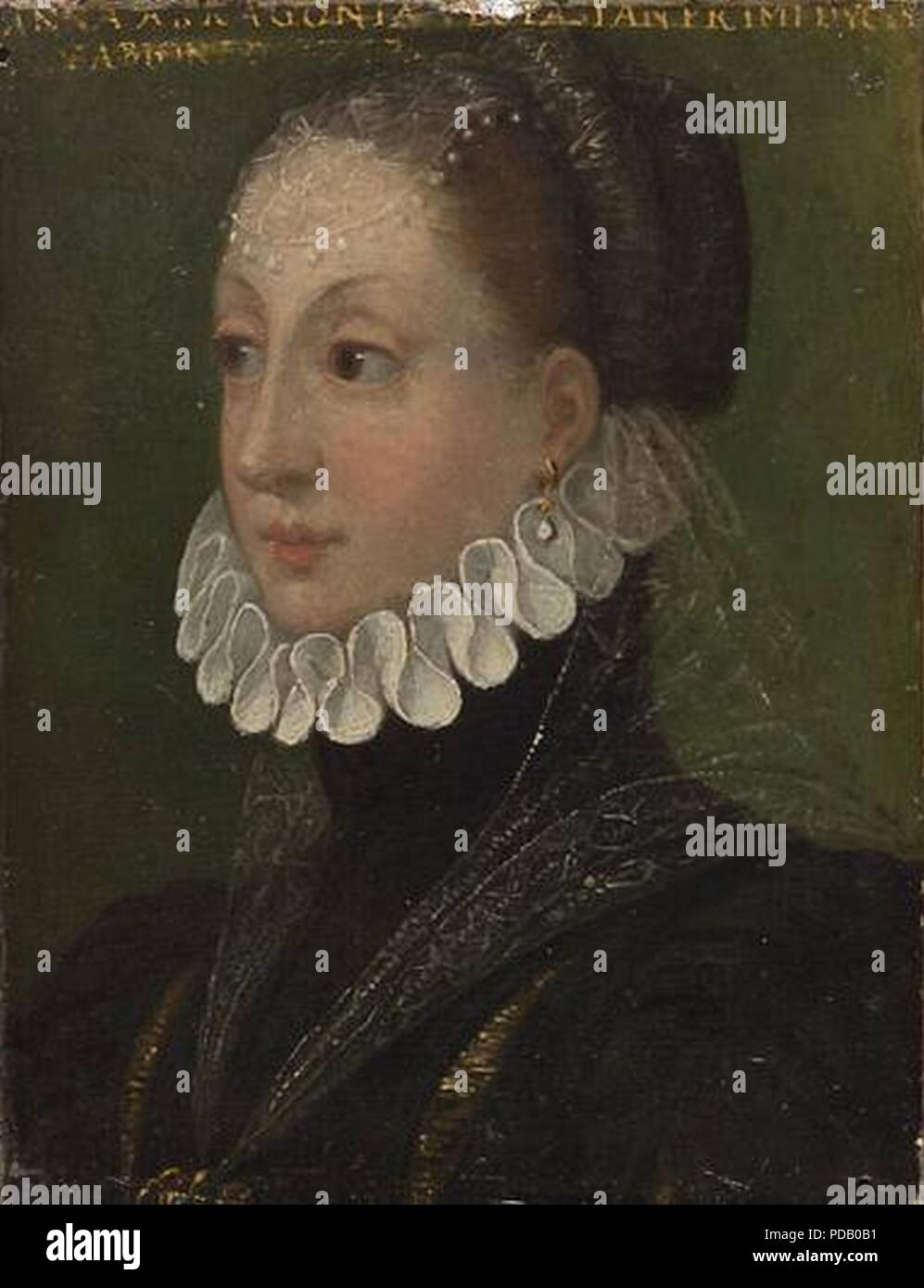 Anna d'Aragona (wife of Vespasiano Gonzaga Stock Photo - Alamy