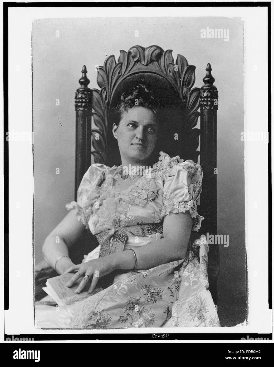 Anna Katherine Green, three-quarter length portrait, seated, facing ...