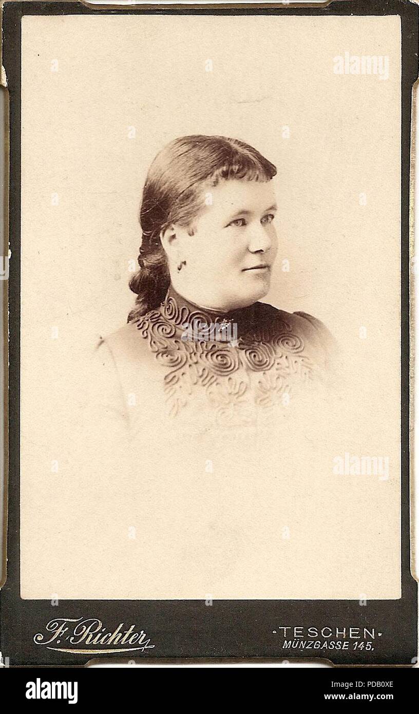 Anna Matter ca 1885 (1 Stock Photo - Alamy