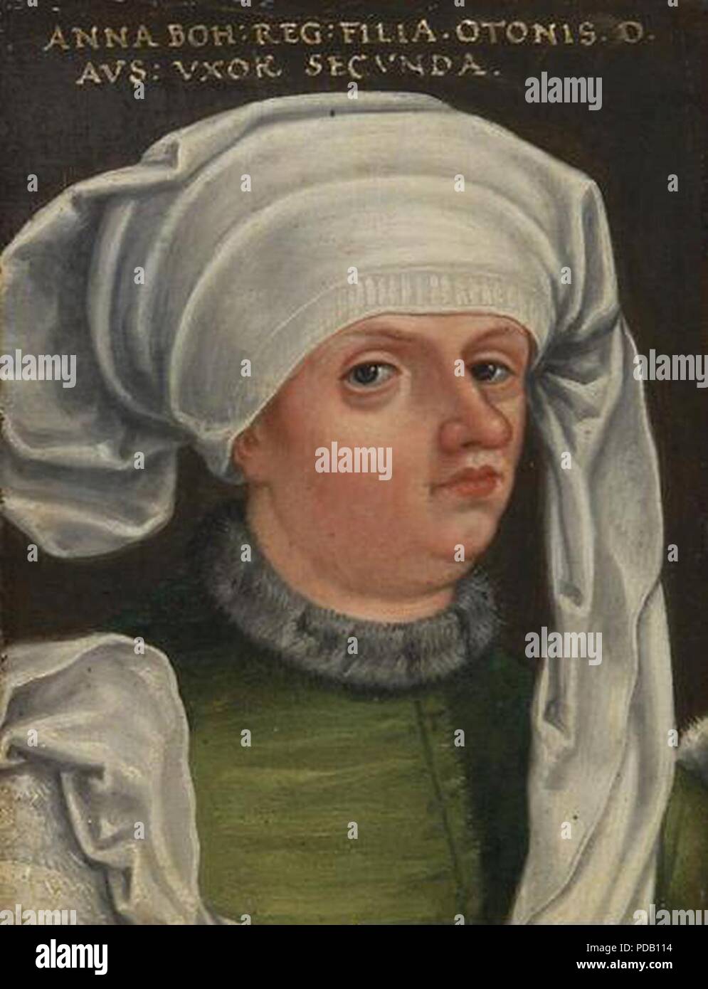 Anna of Bohemia wife of Otto the Merry Stock Photo - Alamy