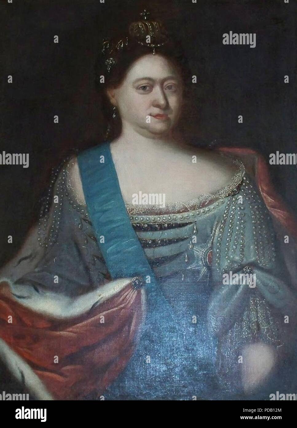 Anna of Russia by anonymous (18 c., Rundale Palace Stock Photo - Alamy