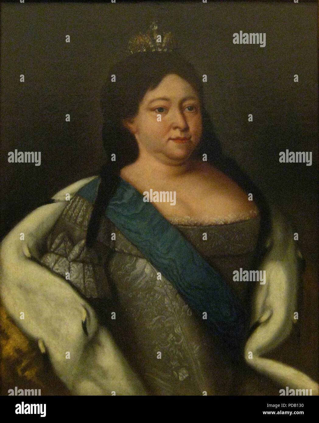 Anna of Russia by anonymous after Moor (18 c, Hermitage Stock Photo - Alamy