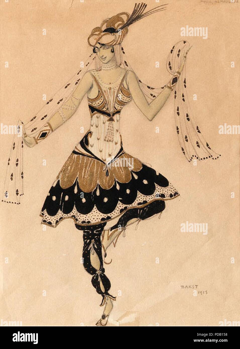 Anna Pavlova costume for Hindu Ballet by L.Bakst Stock Photo - Alamy