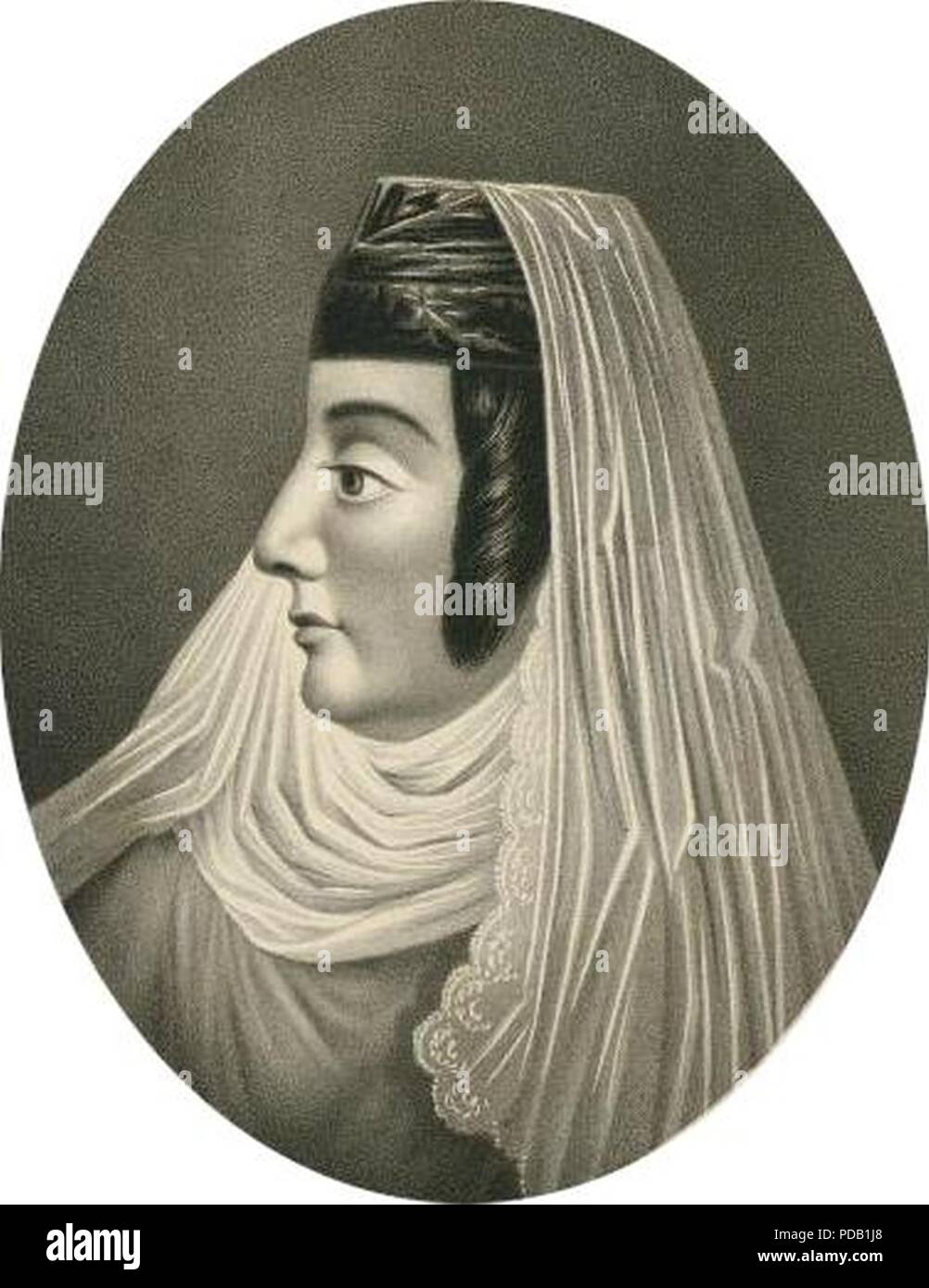 Anna wife of Prince Parnaoz of Georgia (cropped Stock Photo - Alamy