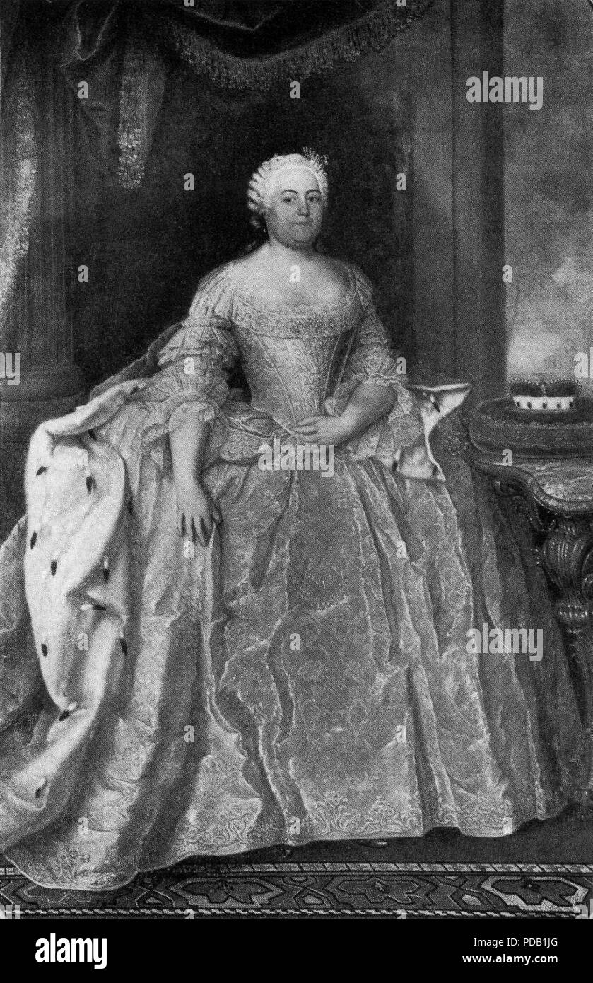 Anna Wilhelmine Prinzessin von Anhalt-Dessau (Lisiewsky Stock Photo - Alamy