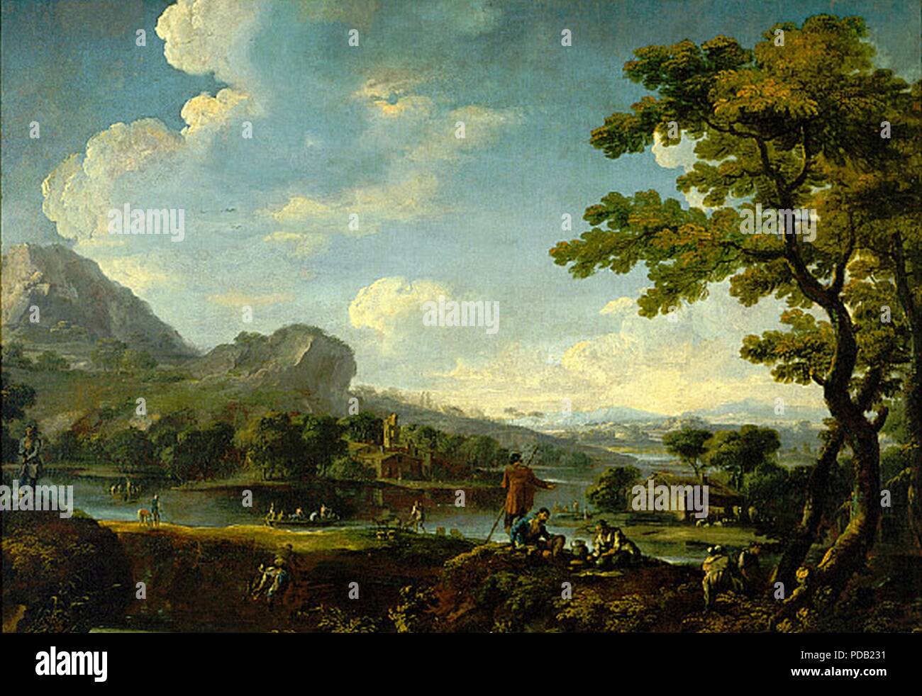 Anonymous - Landscape - 18th century - Italian Stock Photo - Alamy