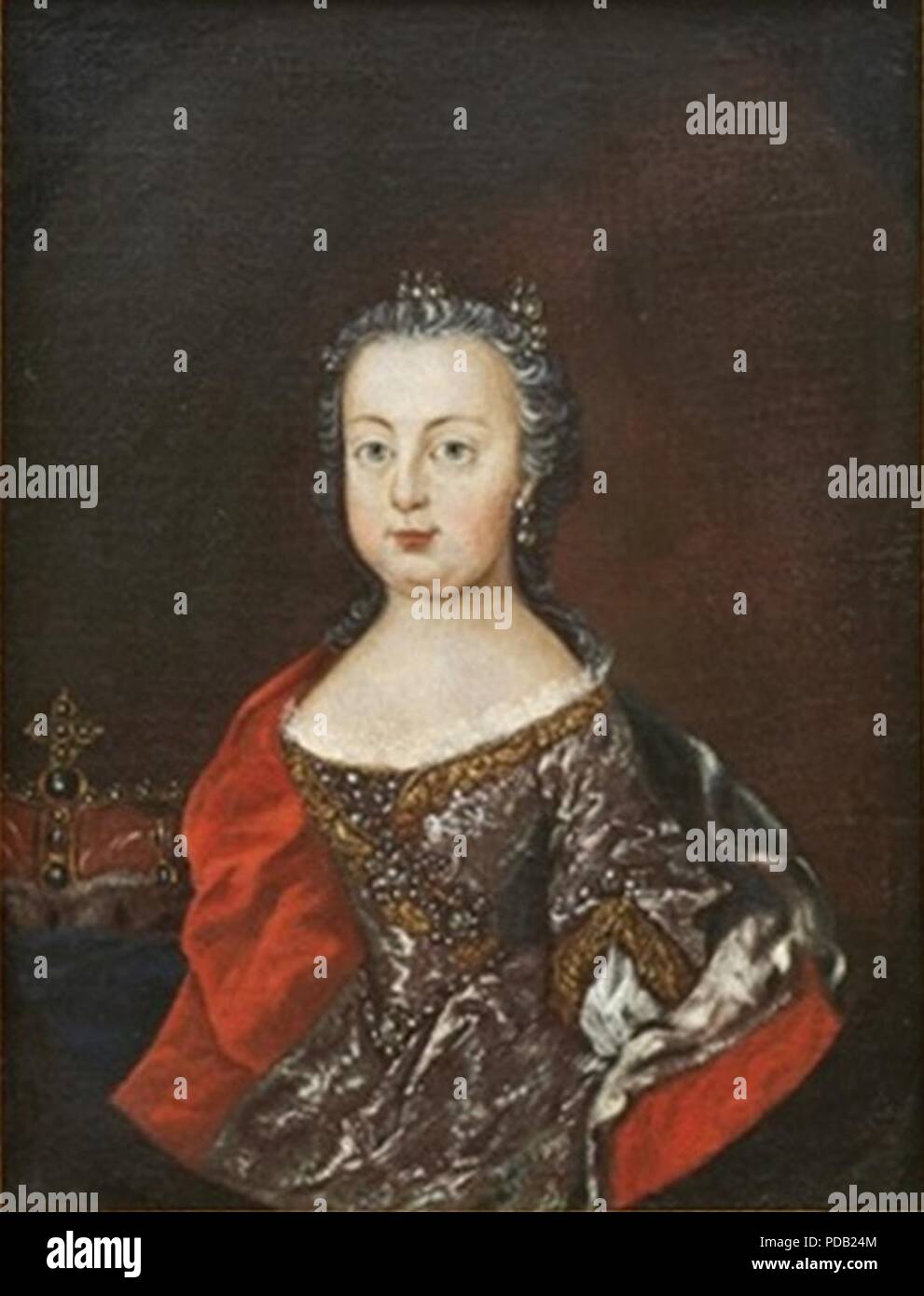 Anonymous Austrian - Portrait of an Archduchess Stock Photo - Alamy