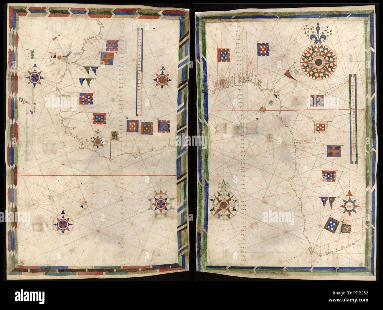 Anonymous chart Valladolid 16 century Stock Photo - Alamy