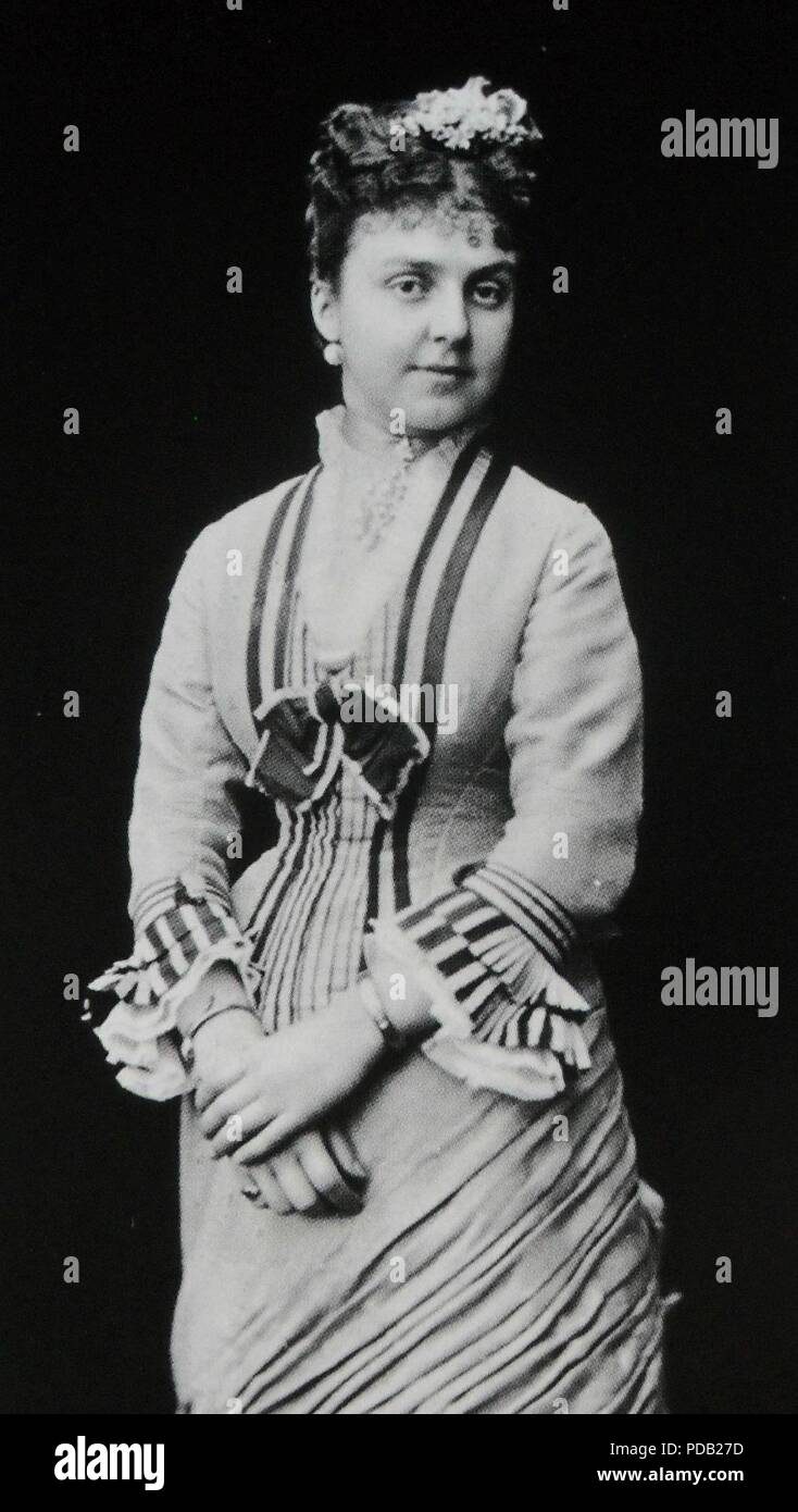 Anonymous photograph of María de las Mercedes de Orleans (Princess of ...