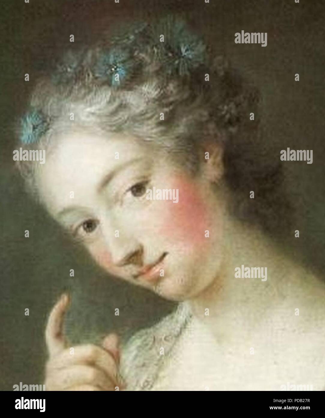 Anonymous portrait of Madame de Prie after after Jean Baptiste Van Loo ...