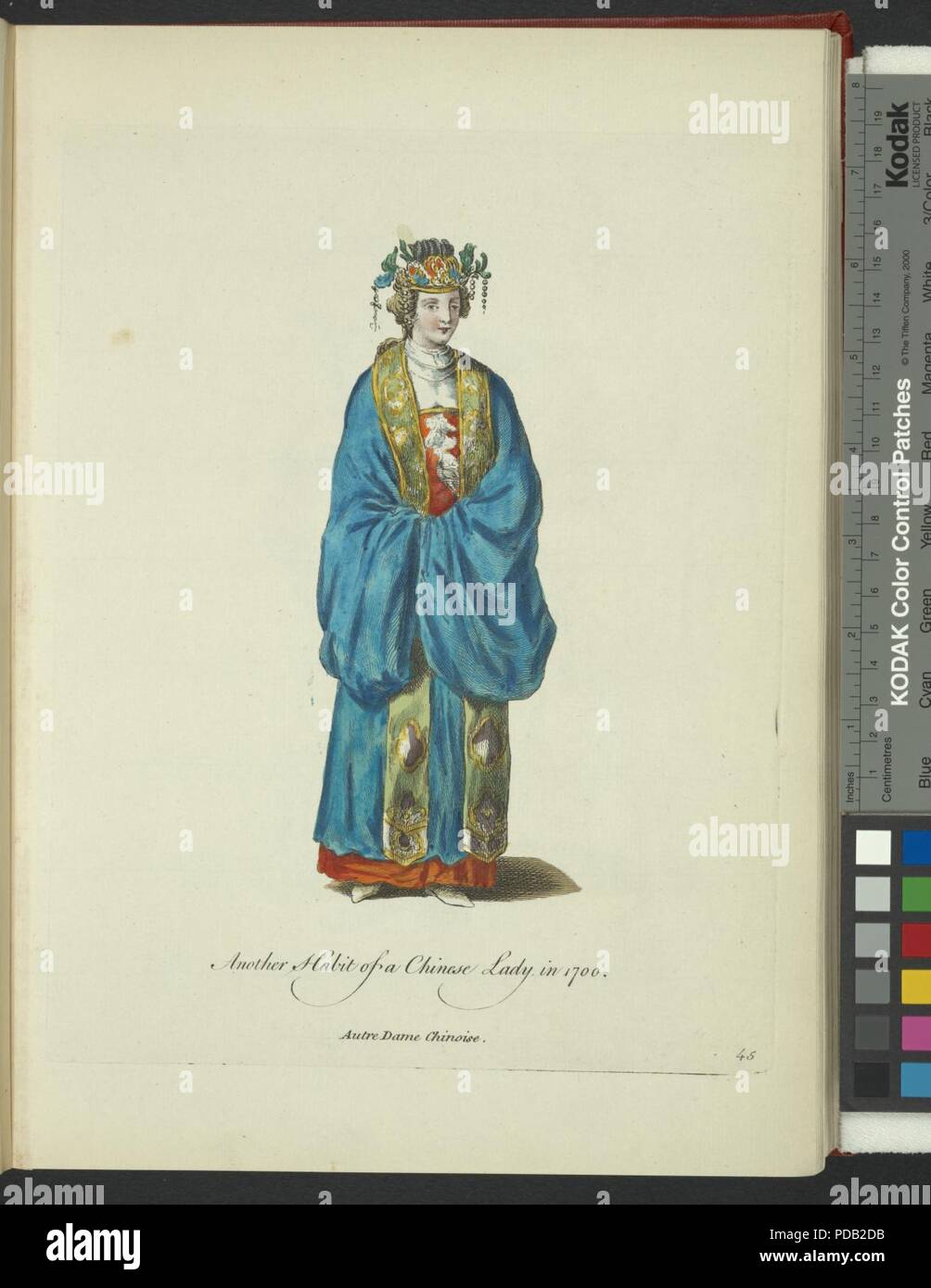Another habit of a Chinese lady in 1700. Autre dame Chinoise Stock ...