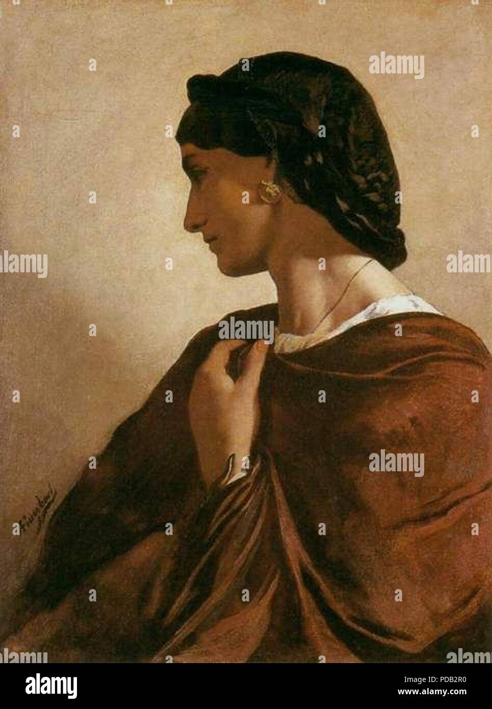 Anselm Feuerbach Nanna 1861 Stock Photo - Alamy