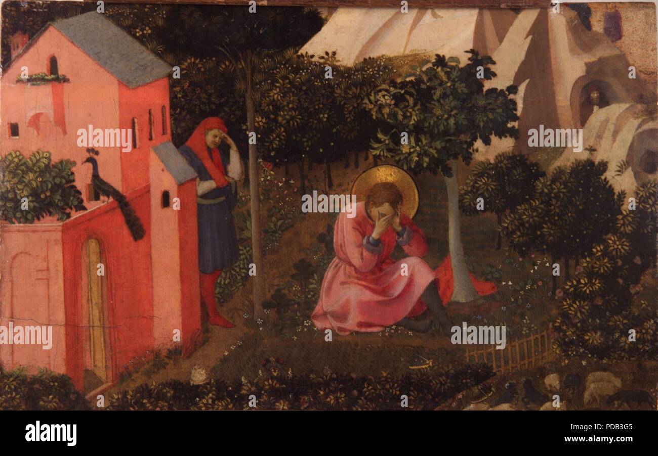 Fra angelico - conversion de saint augustin Stock Photo - Alamy