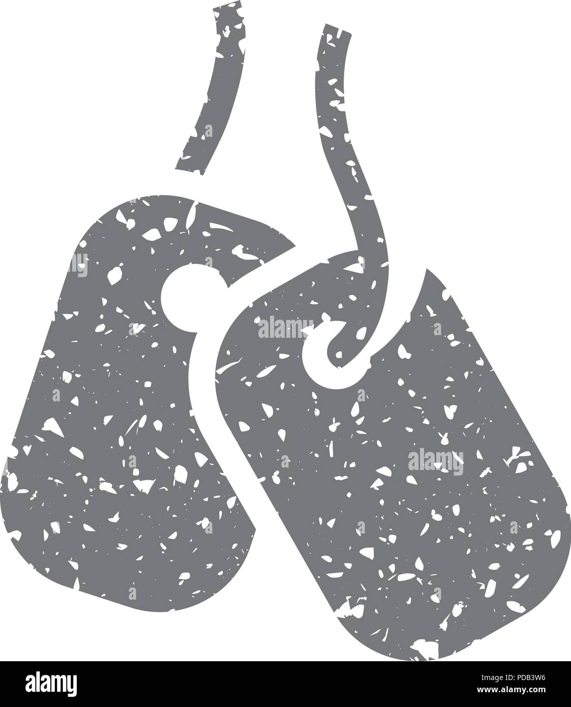 Grunge icon - Dog tags Stock Vector Image & Art - Alamy