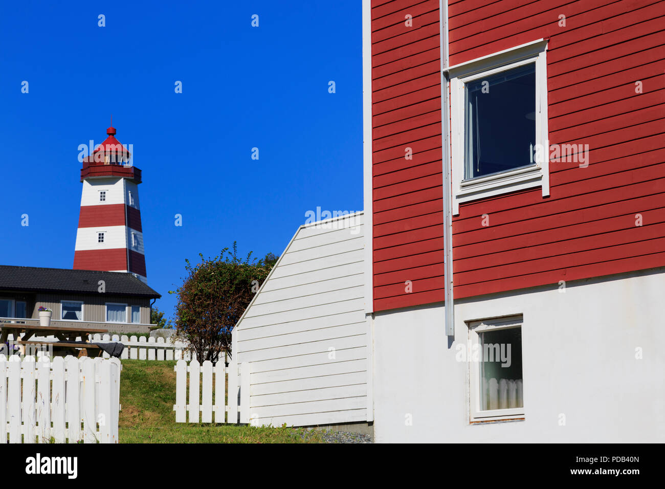 Alnes Lighthouse, Godoy Island, Alesund City, More og Romsdal County ...
