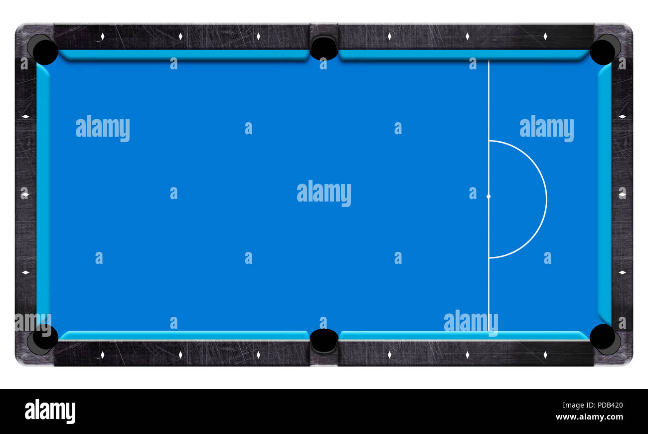 3D illustration realistic billiards pool table Stock Photo - Alamy